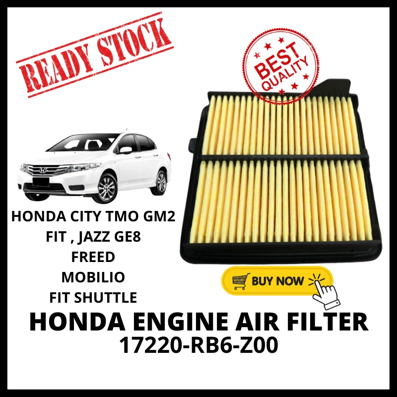 Honda Engine Air Filter City Tmo GM2 Fit Jazz GE8 Mobilio Fit Shuttle ...