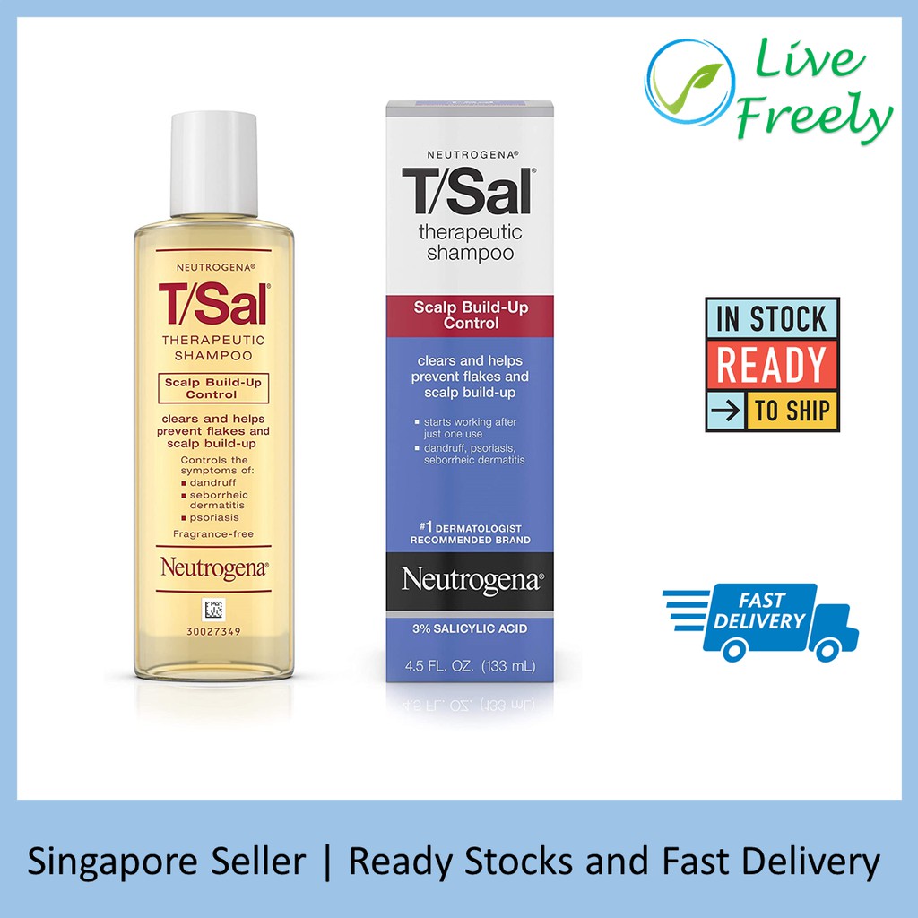 Neutrogena T/Sal Therapeutic Shampoo for Scalp Build-Up Control with ...