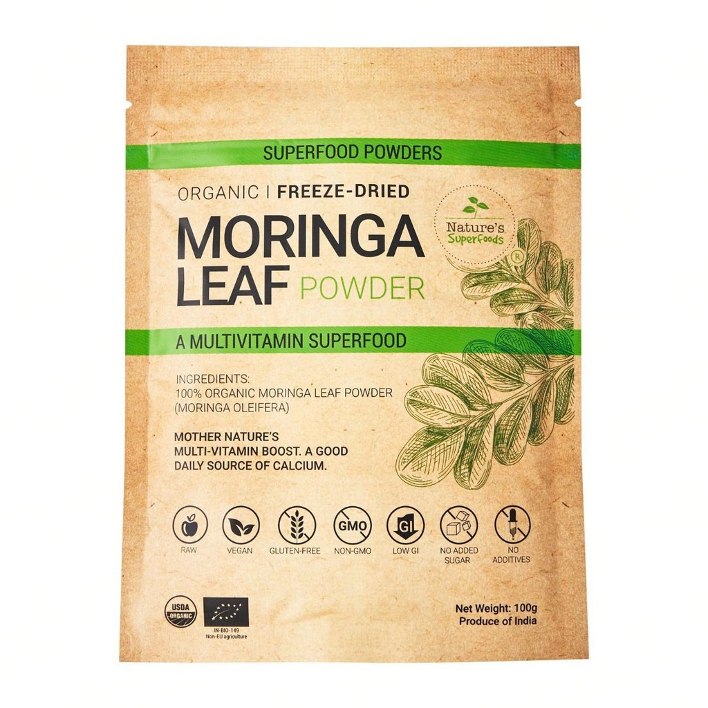 Nature's Superfoods Organic MORINGA Leaf Powder (100g) | Shopee Singapore