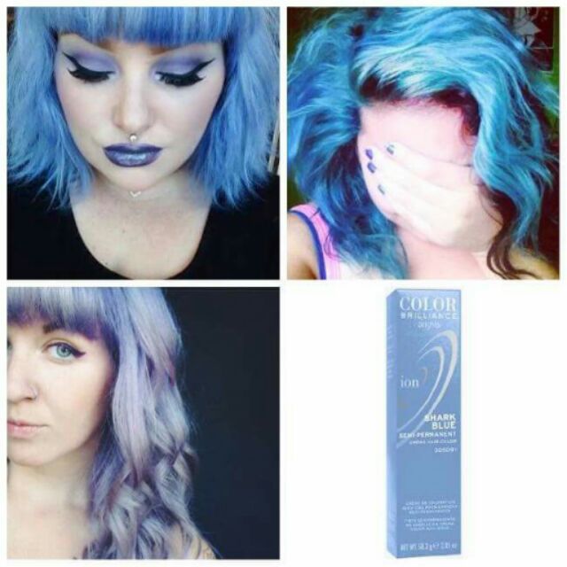 SHARK BLUE Ion Color Brilliance Semi Permanent Hair Color | Shopee ...
