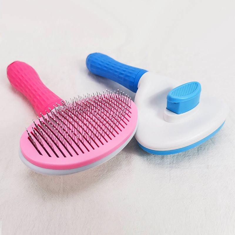 [SG STOCK] Pet Comb Brush | Massaging Automatic Shedding Comb | Pet ...