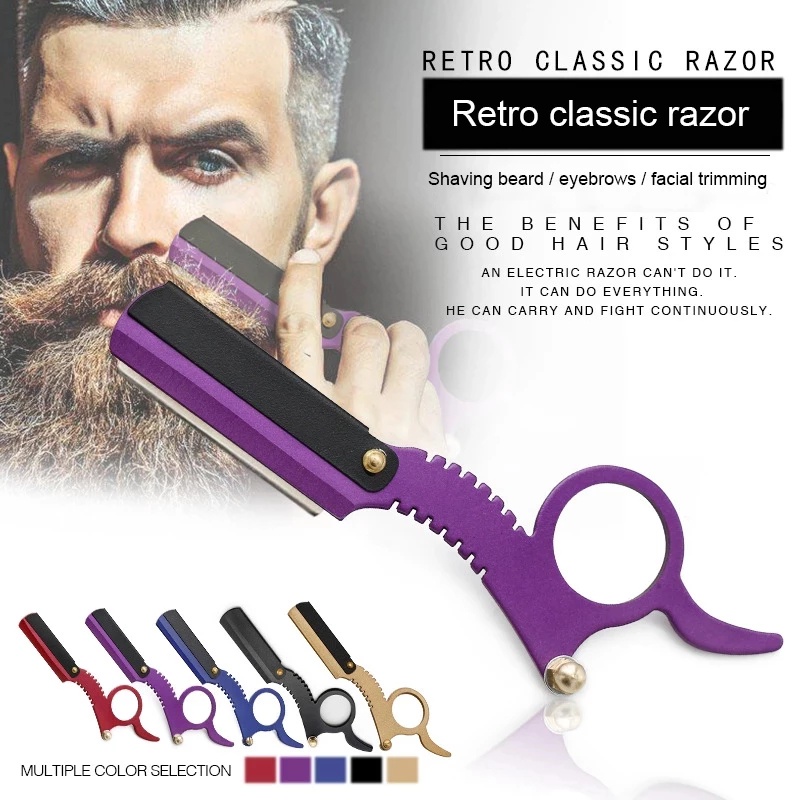 Spot Straight Edge Barber Razor Haircut Beard Eyebrow Shaver Tools ...