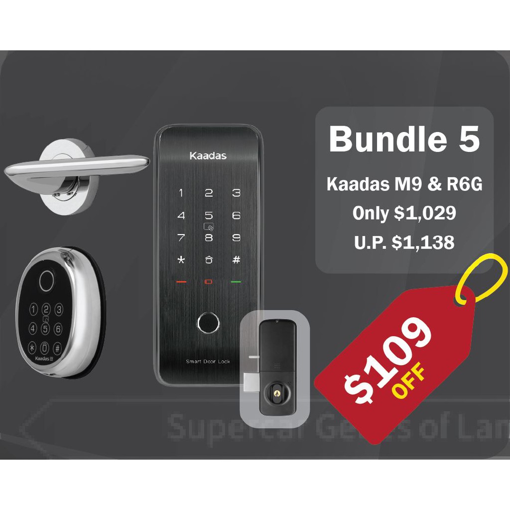 Kaadas M9 + Gate Lock Bundle (Authorised Reseller) | Shopee Singapore