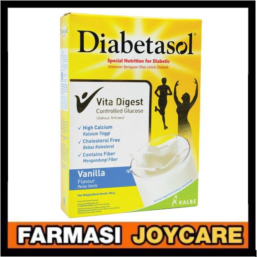Diabetasol Powder Vanilla / Chocolate / Cappucino 180g 600g Milk Formula For Diabetic Glucerna ...