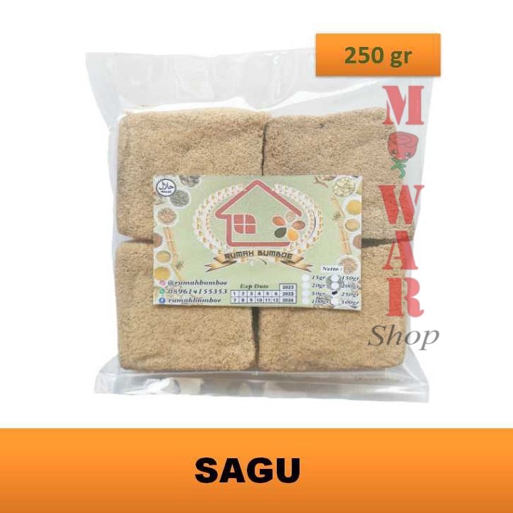 (250 Gr) Sagu Ambon Sago Organic Sago Rangi Box For Sago Porridge Dry ...