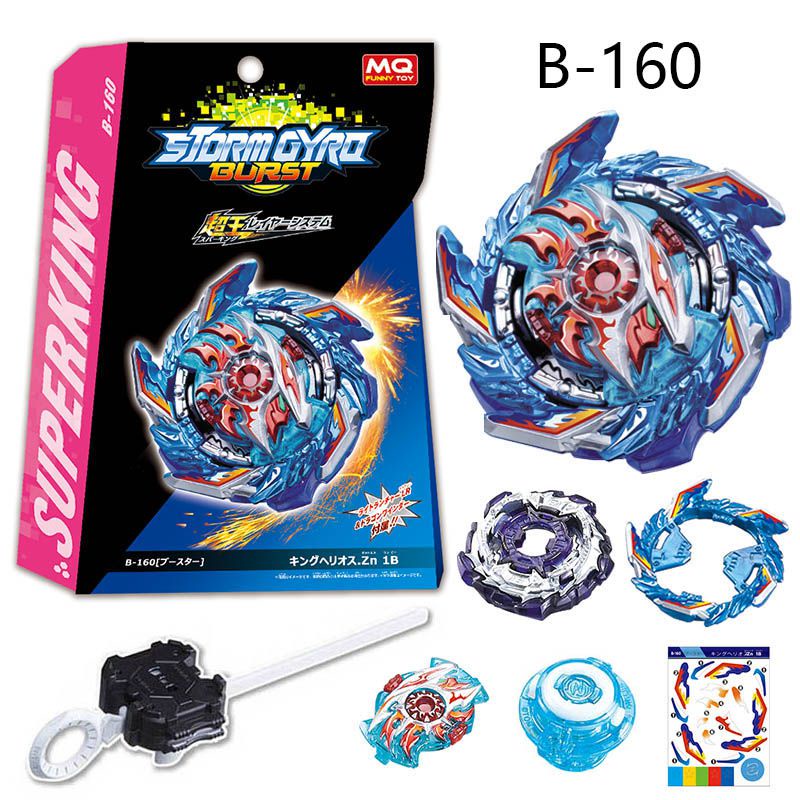 Beyblade Burst New B160 Booster King Helios.Zn W/Launcher Combat Gyro ...