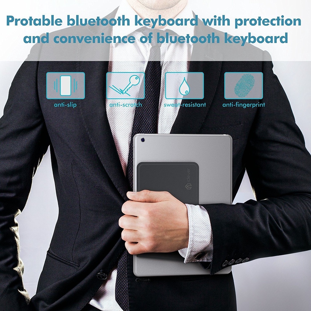 iClever BK06 Bluetooth Keyboard - Multi-Device Portable Bluetooth 5.1 ...