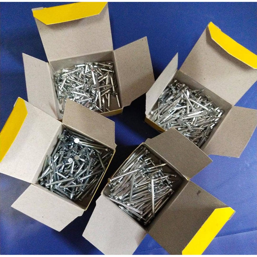 Concrete Steel Nail 16mm-70mm Paku Concrete / wall nail | Shopee Singapore