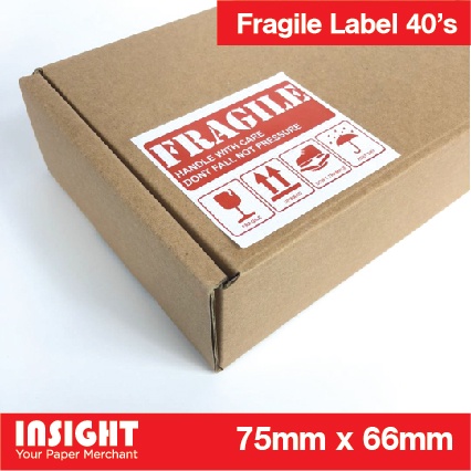 Fragile Stickers 75mm x 66mm for /Handle with care stickers/Stiker ...