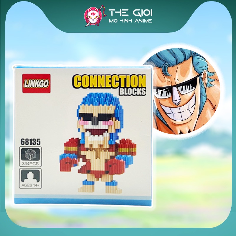 XTRA Lego one piece Franky Pirate King Model assembly toy 10 cm high ...