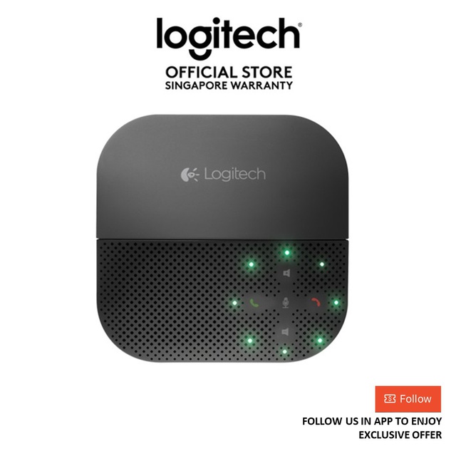 Logitech P710e Mobile Speakerphone for Hands-Free Calls, Long Battery ...