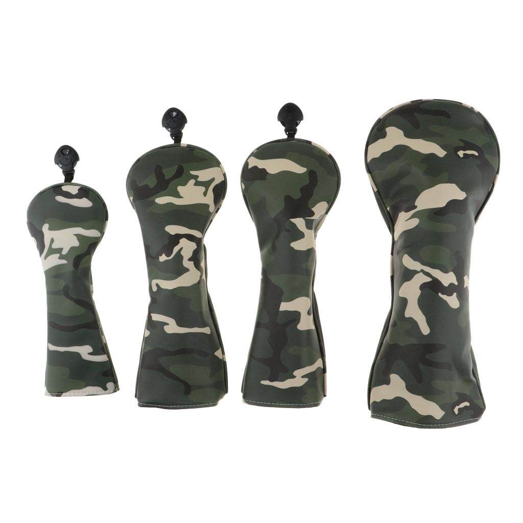 4Pcs Golf Club Waterproof Headcover 460cc Driver Wood Head Covers 1 3 5 ...