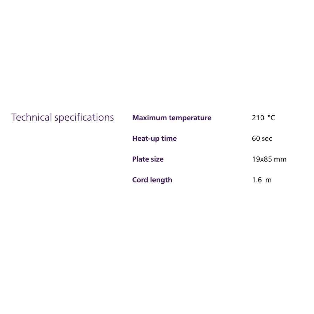 Philips HP8401 StraiHair TghtCare Essential Hair Straightener - 2 Years ...