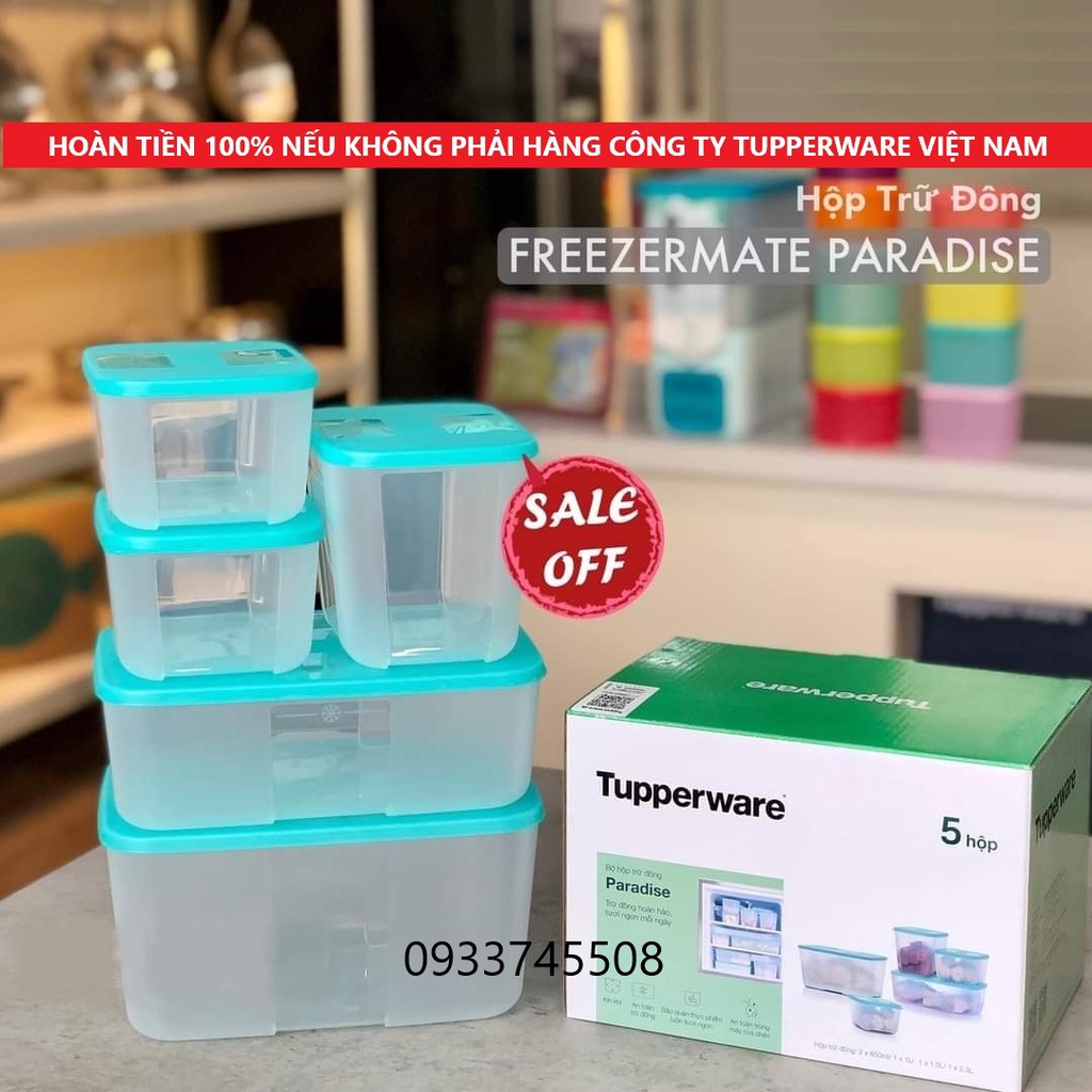 Tupperware MALL - PARADISE freezer box set 5 Shopee BOXES 100% GENUINE ...