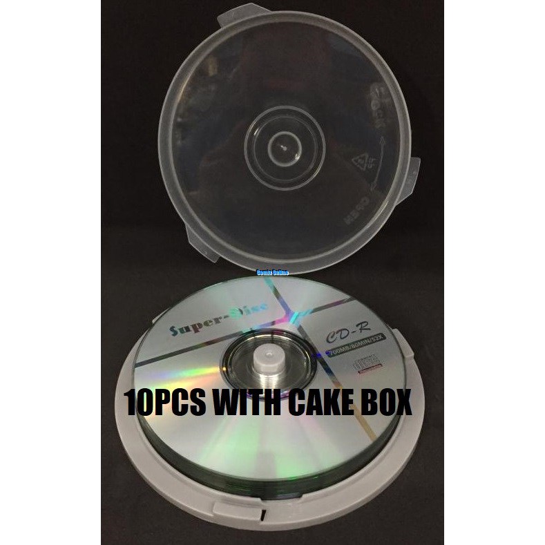 Super Disc CDR 52x Recordable Media 700MB (10pcs per Pack with case box ...