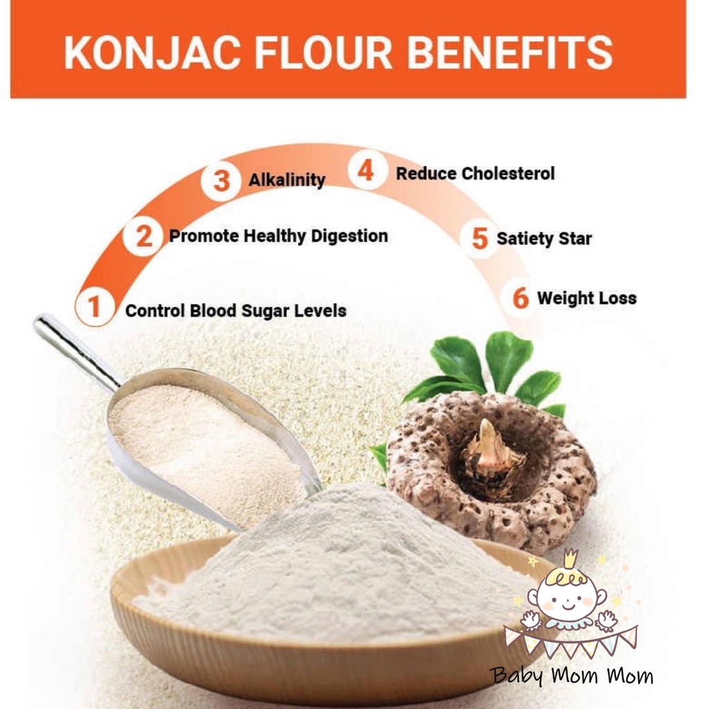 Pure Konjac Powder 魔芋粉 | Konnyaku Glucomannan Food Grade Keto Diet Gum ...