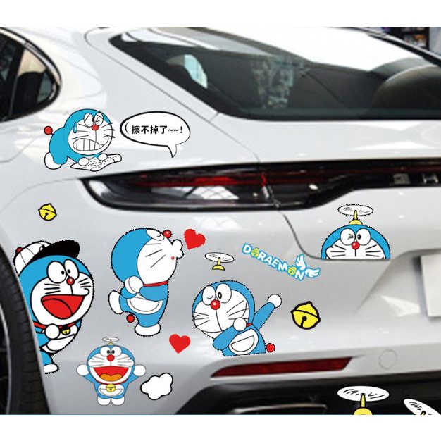 Life-365 Car Stickers Doraemon Car Styling Self Adhesive Cartoon Cute ...