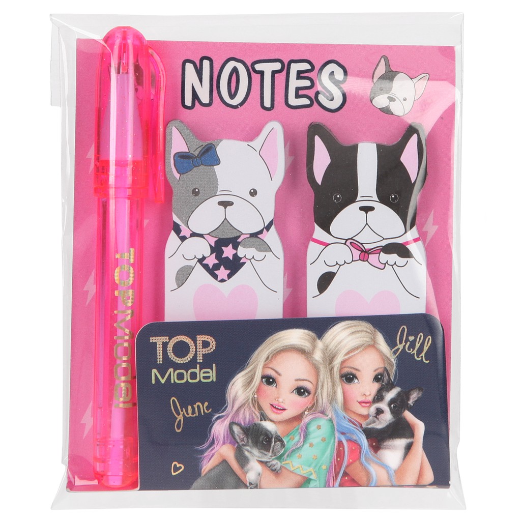 TOPModel Sticky Notes With Mini Ballpen DOG | Shopee Singapore