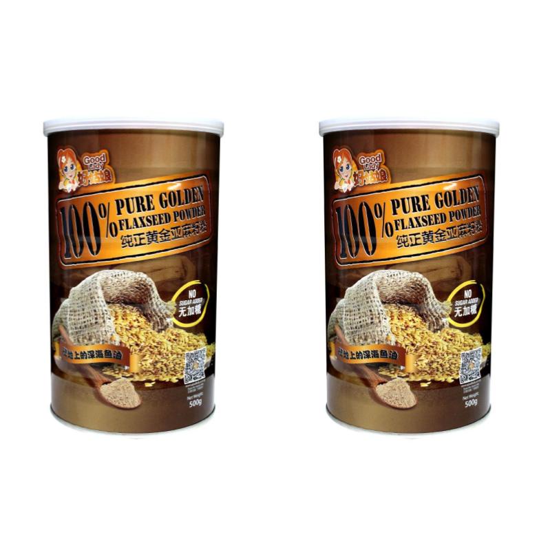 [Bundle of 2] Good Lady 100% Pure Golden Flaxseed Powder, 500G | Shopee ...
