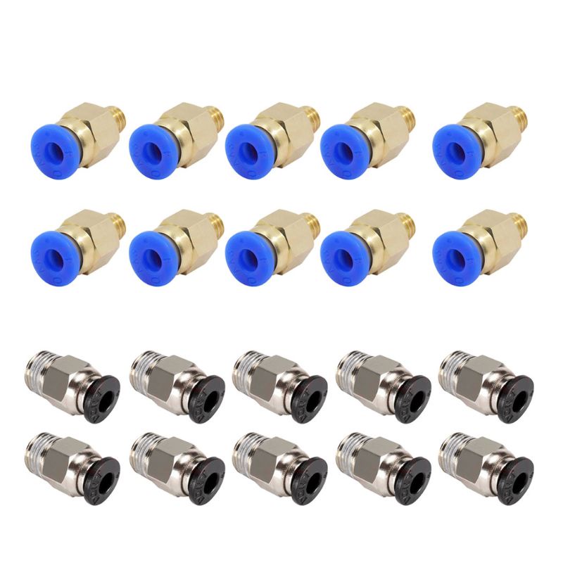 Nevada ʚ ɞ 10 Pcs PC4-M6/M10 Male Thread Straight Pneumatic Fitting ...