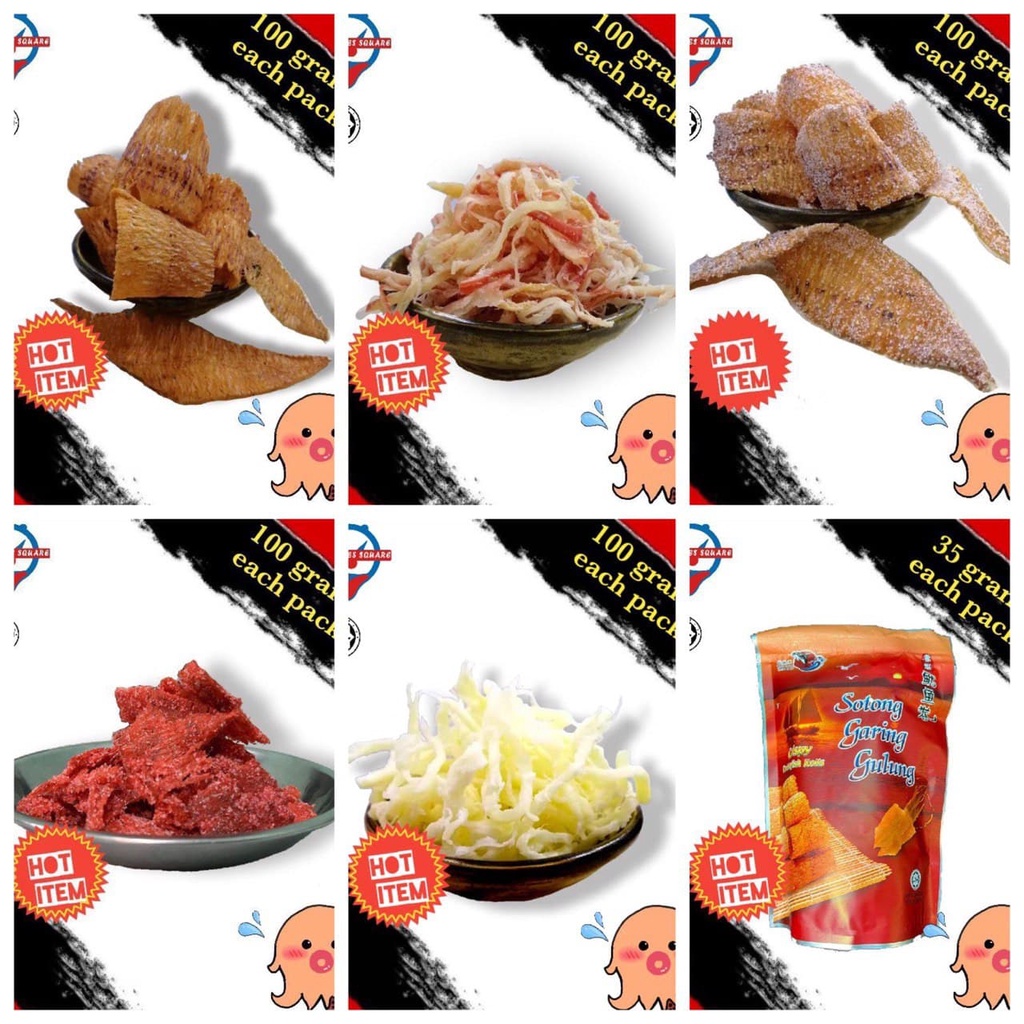 MERAH PUTIH {Pangkor} Halal Spicy Sotong/Spicy Sugar/Crushed Red Sauce ...