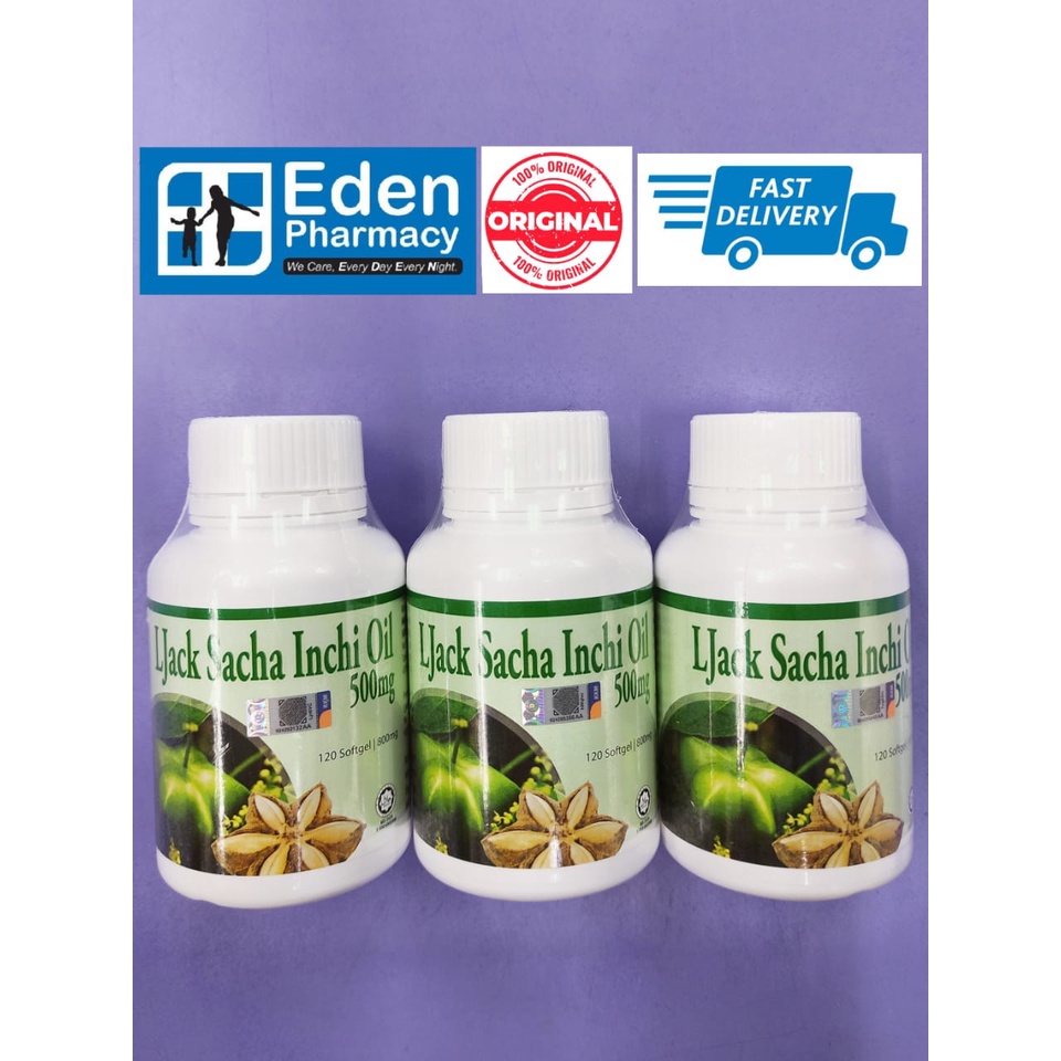 NATURE SPIRIT Ljack Sacha Inchi Oil 500mg (Extract Semen) ( 3 x 120's ...