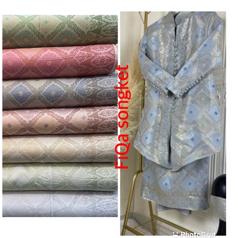 Woven Songket, Full Songket, Songket Cloth Install Songket | Shopee ...