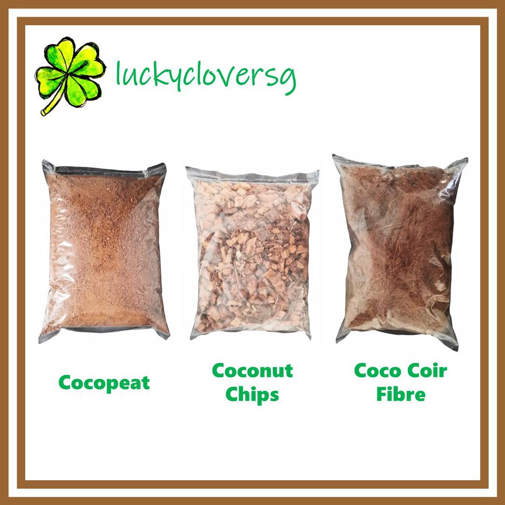 [4L, 8L] Cocopeat / Cocochip / Coco Coir Fibre / Coconut Chip / Chips ...