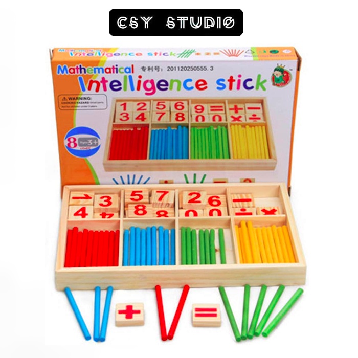 Mathematics for kids Mathematics preschool Counting Stick Kindergarten ...