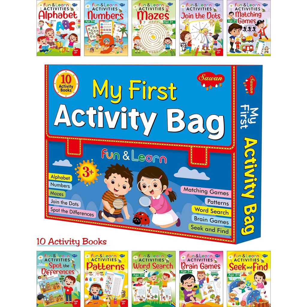 English Activity book/My First Activity Bag | Set Of 10 Fun And Learn ...