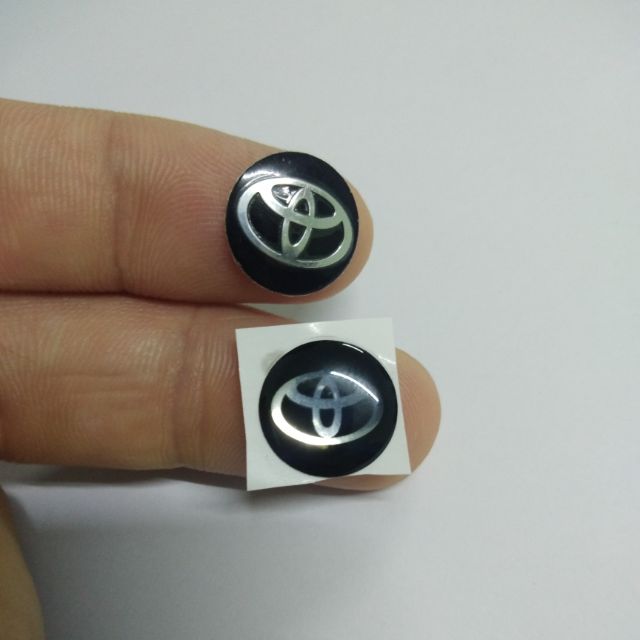 Toyota Logo Sticker Emblem Sticker 1 Pcs (14mm) | Shopee Singapore