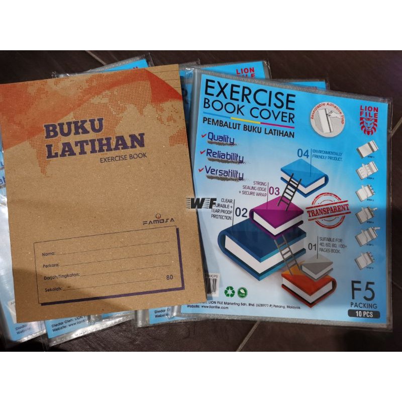 Lion Exercise Book Cover / Pembalut Buku Latihan 10s | Shopee Singapore
