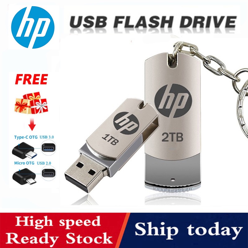 2TB flash drive High Speed Metal Waterproof U Disk 1TB Flash Drive ...