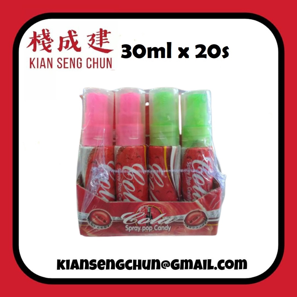 30ml x 20s Cola Spray Pop Candy | Shopee Singapore