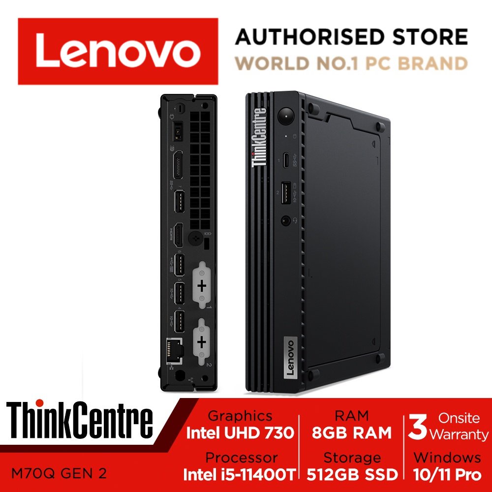 Lenovo ThinkCentre M70q Gen 2 | 11MY009HSG | i5-11400T | Intel UHD ...