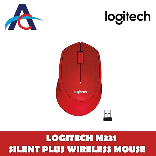 Logitech M331 Silent Plus Wireless Mouse (Red) | Shopee Singapore
