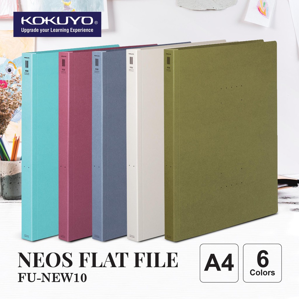 KOKUYO NEOS FU-NEW10 FLAT FILE A4 - 25MM ( 250 SHEETS ) | Shopee Singapore