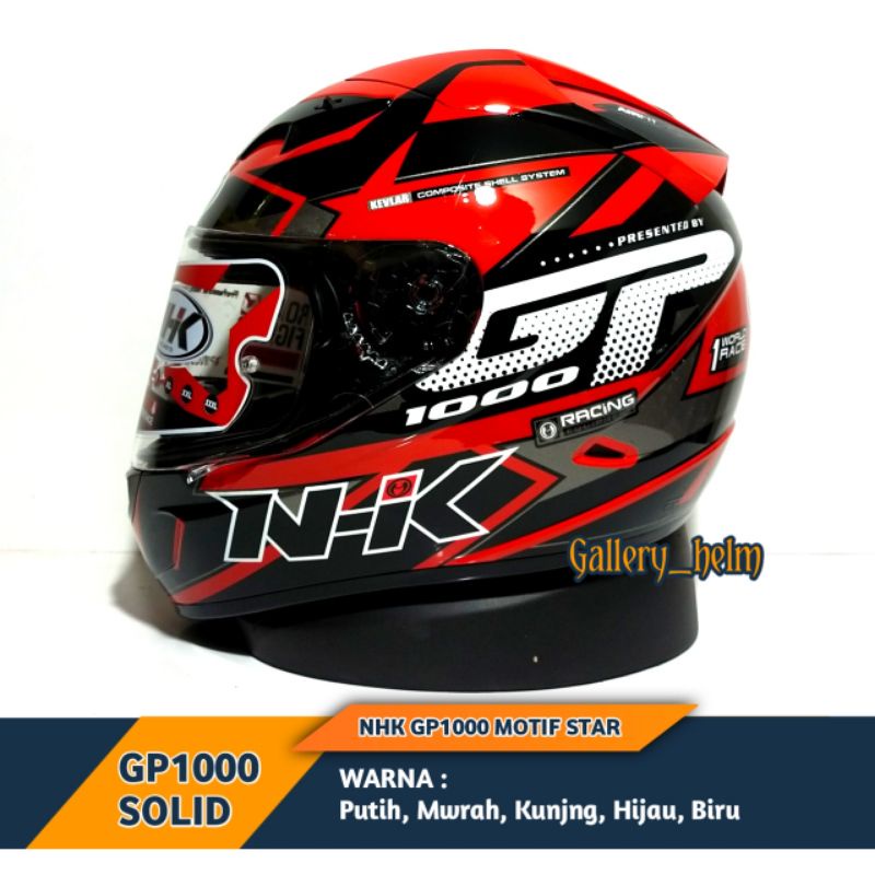 Nhk GP1000 Star Red Helmet | Nhk Full Face/ORIGINAL Helmet | Shopee ...