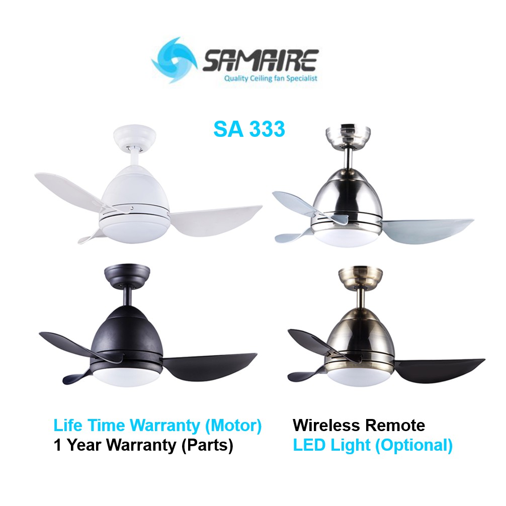 Samaire Fanniti SA333 (32") Ceiling Fan with Remote Control (Optional ...