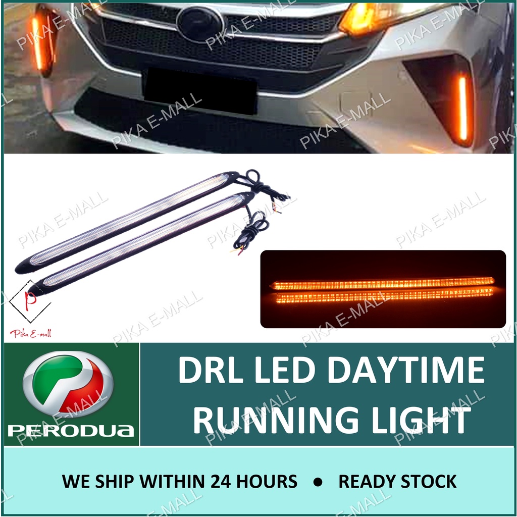 Perodua Myvi Facelift 12V LED Car Daytime Running Light DRL Start ...