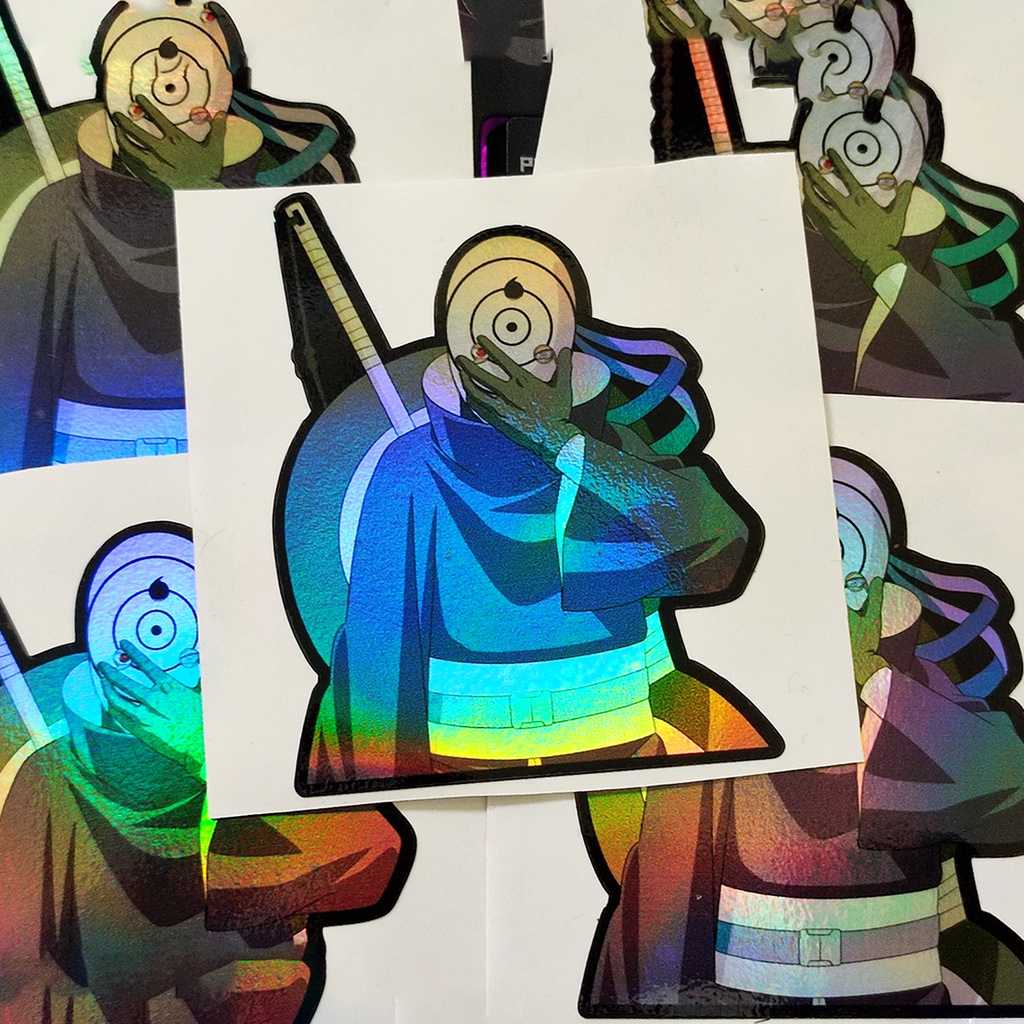 ANIME -OBITO - NARUTO HOLOGRAM STICKER - LAPTOP STICKER pack sticker ...