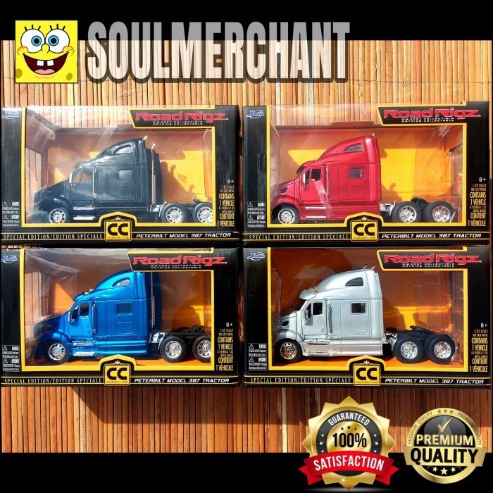 Jada Scale 32 PETERBILT MODEL 387 TRACTOR ROAD RIGZ - KENWORTH TRUCK ...