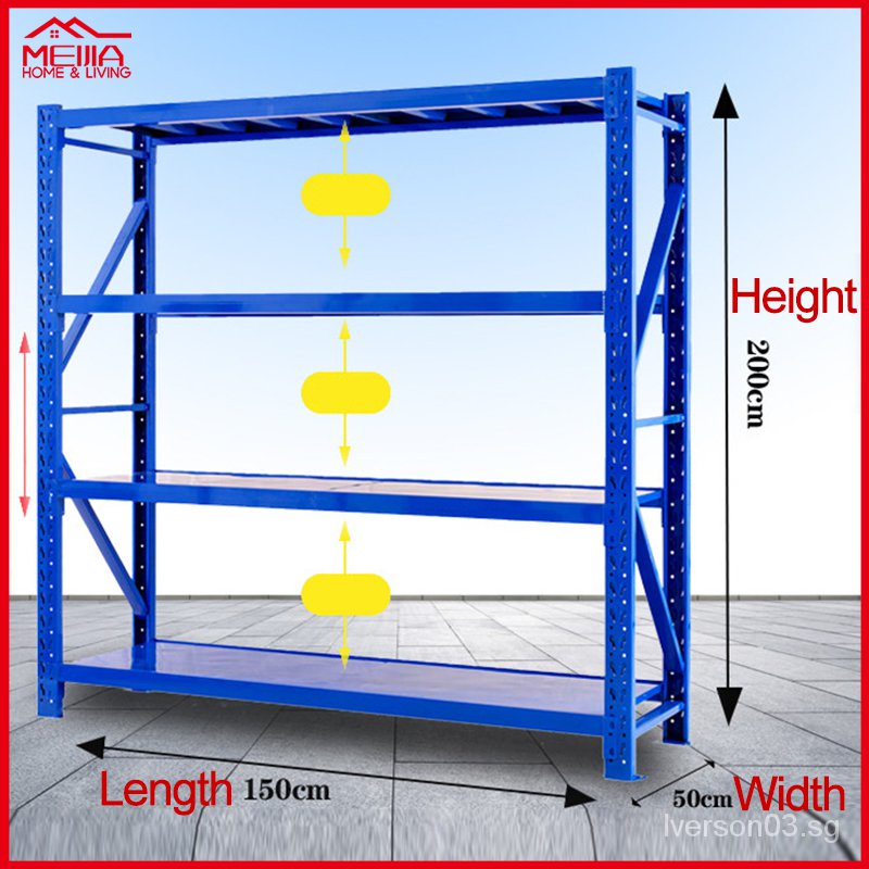 Anti-rust Heavy Duty Multifunctional Metal Storage Shelving Rack Shelf ...