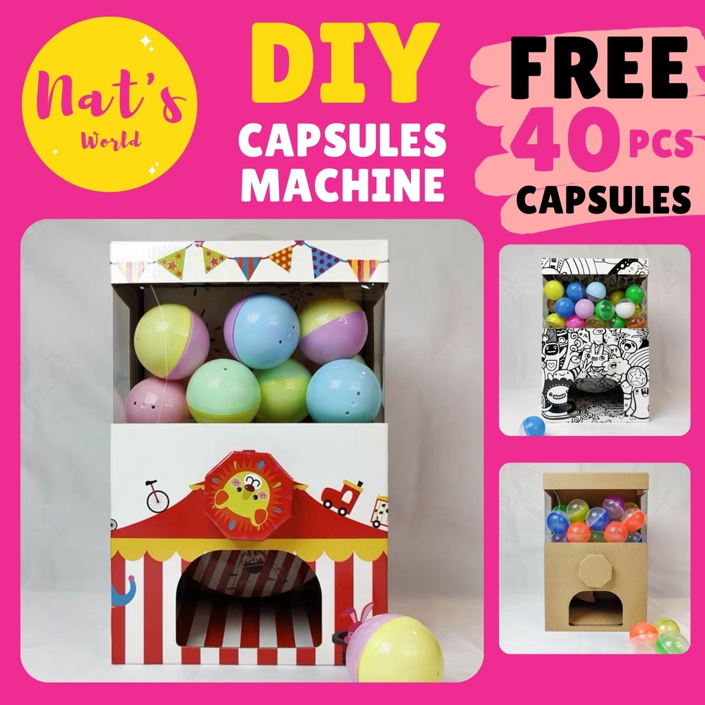 Claw Machine Vending Machine Capsules Toys (DIY boxes) | Shopee Singapore