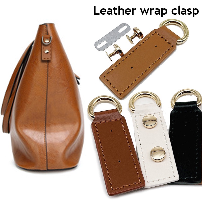 Lock Accessory PU Leather Buckle Bag Belt Handmade D Hardware Screw ...
