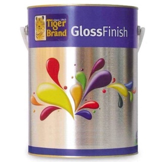 TIGER GLOSS FINISH PAINT 1.0L / 3.5L FOR WOOD & METAL | Shopee Singapore