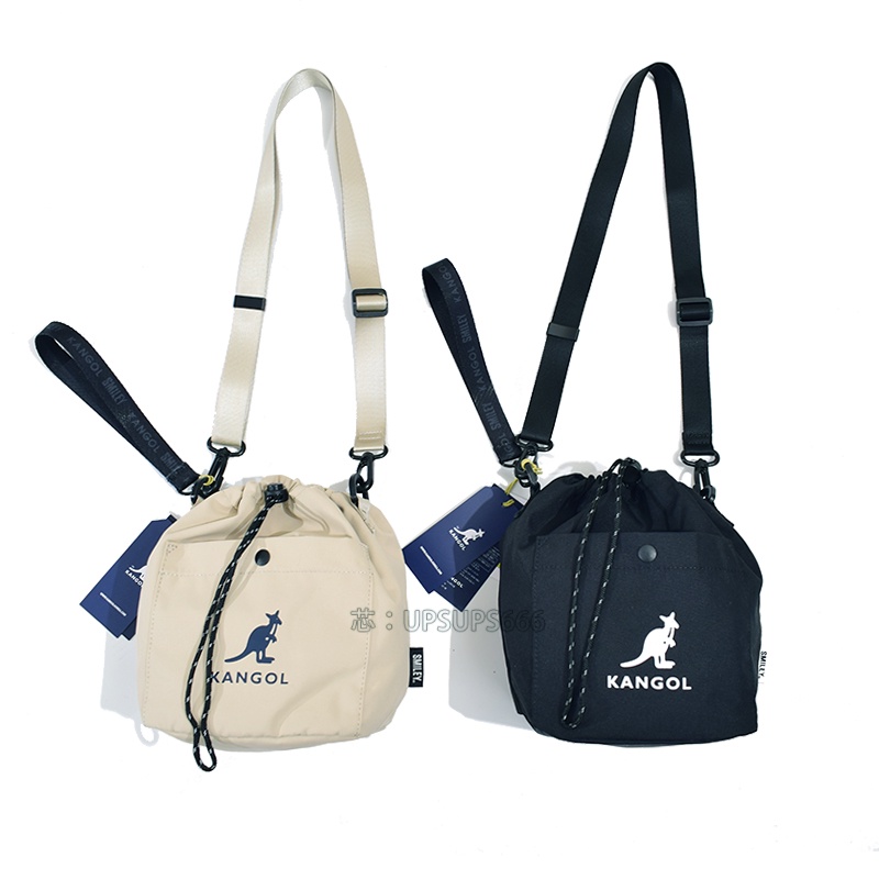 K Kangol X Smiley Drawstring Bag Korean Style Cangol Kangaroo 8010 Face ...