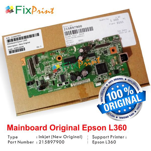 Epson L360 Printer Board, L360 Mainboard, L360 Motherboard New Original ...