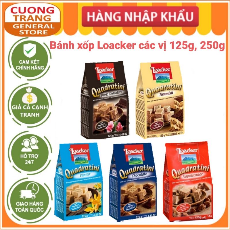 Quadratini Loacker Sponge Cake 125g, 250g | Shopee Singapore