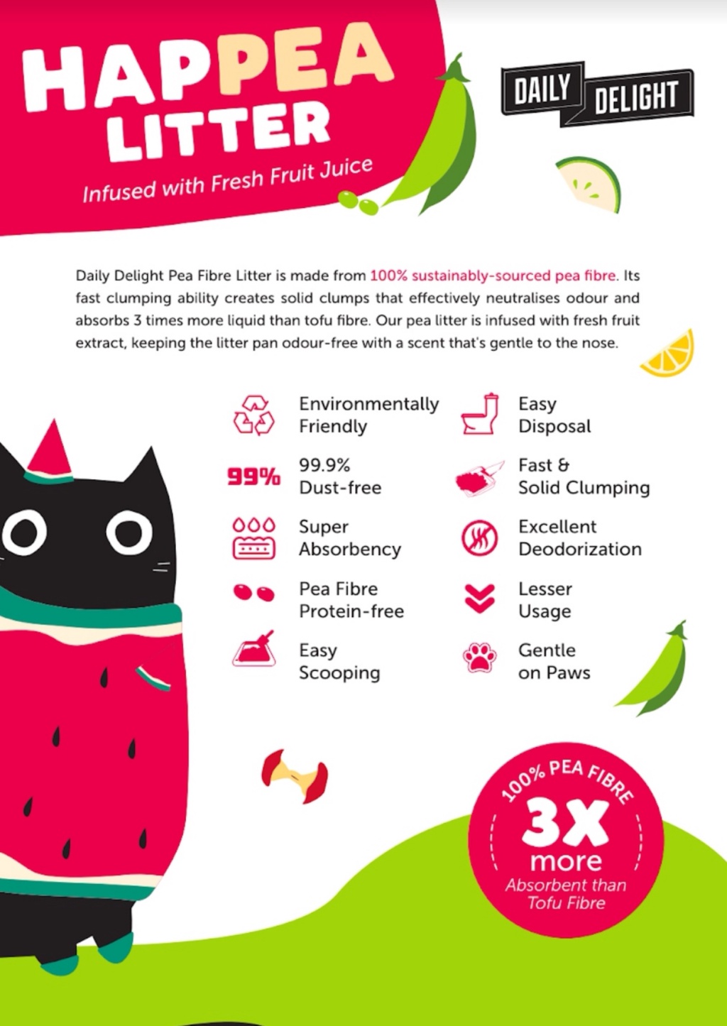 [Bundle Promo] Daily Delight HAPPEA Pea Litter 8L | Shopee Singapore